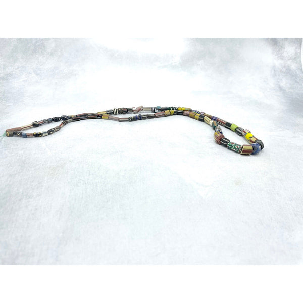 Mixed Venetian Glass African Trade Beads Strand Rita Okrent Collect