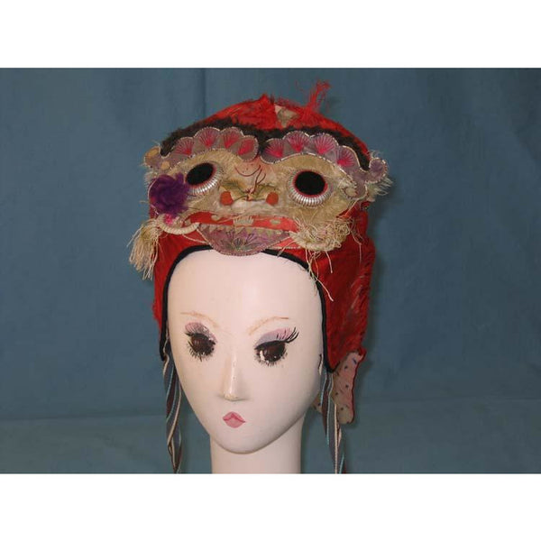 Traditional Antique Chinese Silk Embroidered Child's Tiger Hat - Rita ...